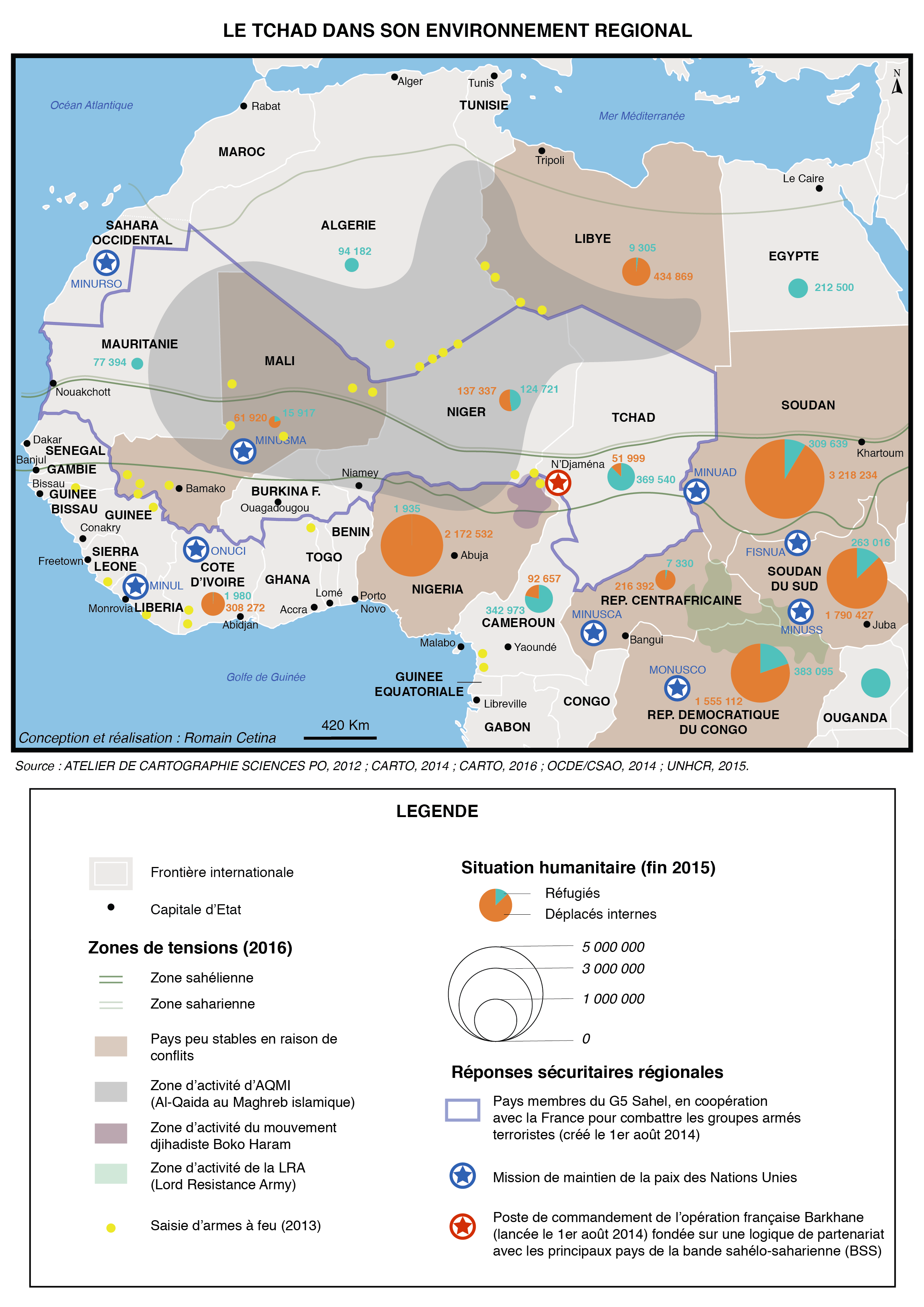 Carte Physique De L'afrique Lac Tchad